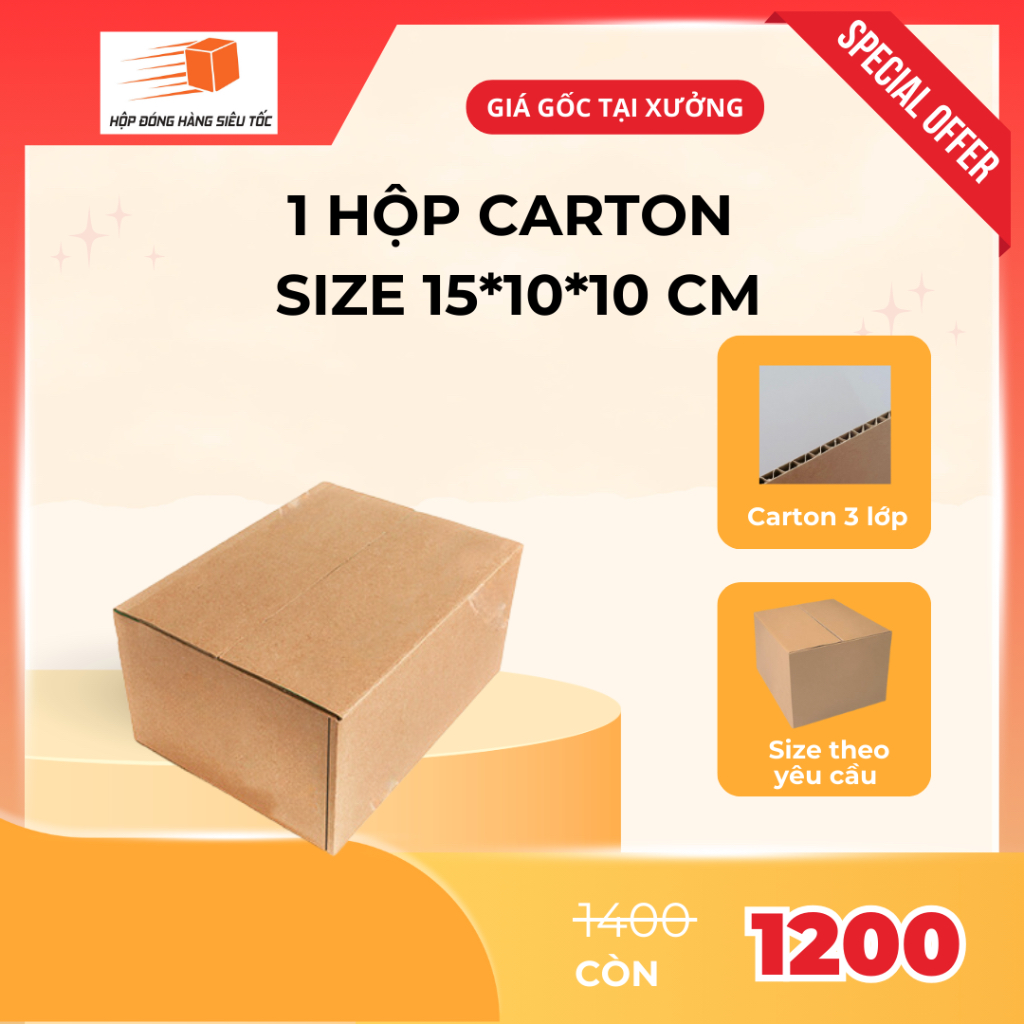 15x10x10 odd 1 packing carton box | Shopee Malaysia