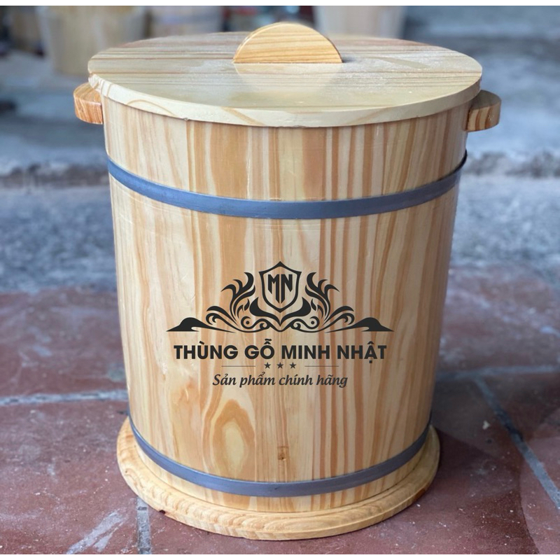 Wooden rice bin 20kg-30kg ️wooden bin for feng shui rice to avoid ...