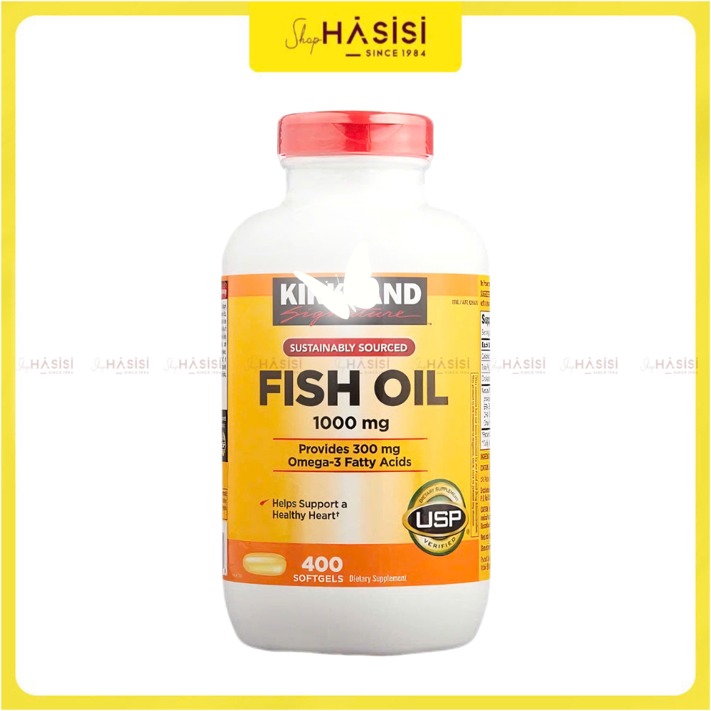 Fish Oil 1000mg Provides 300mg Of Omega-3 (400 Capsules - 2 capsules ...