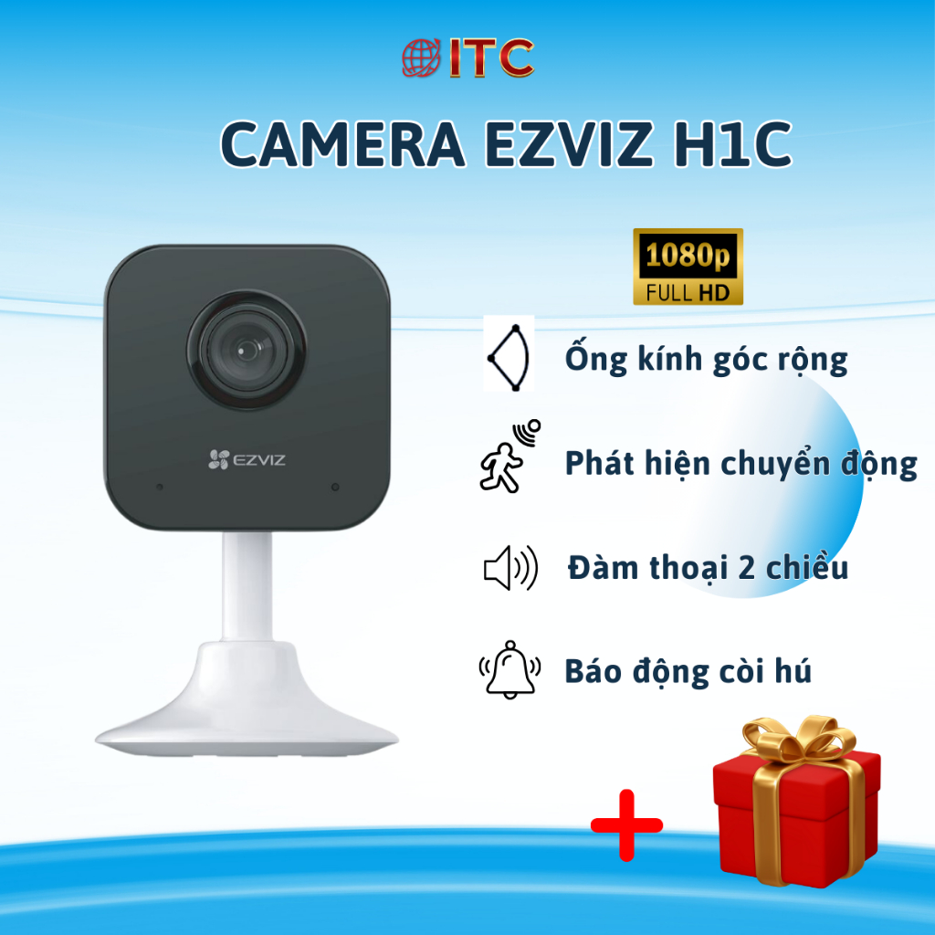 EZVIZ H1C 2MP Wifi IP Camera with magnetic base, wide-angle 2-way ...