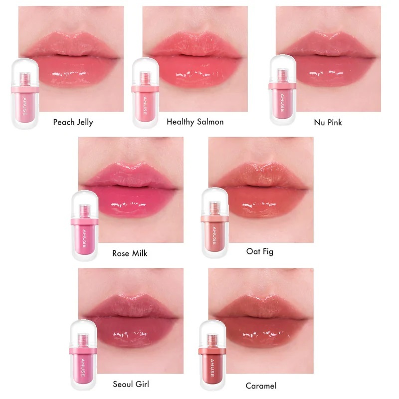 Lip Tint Gloss Amuse Jel-Fit Tint | Shopee Malaysia