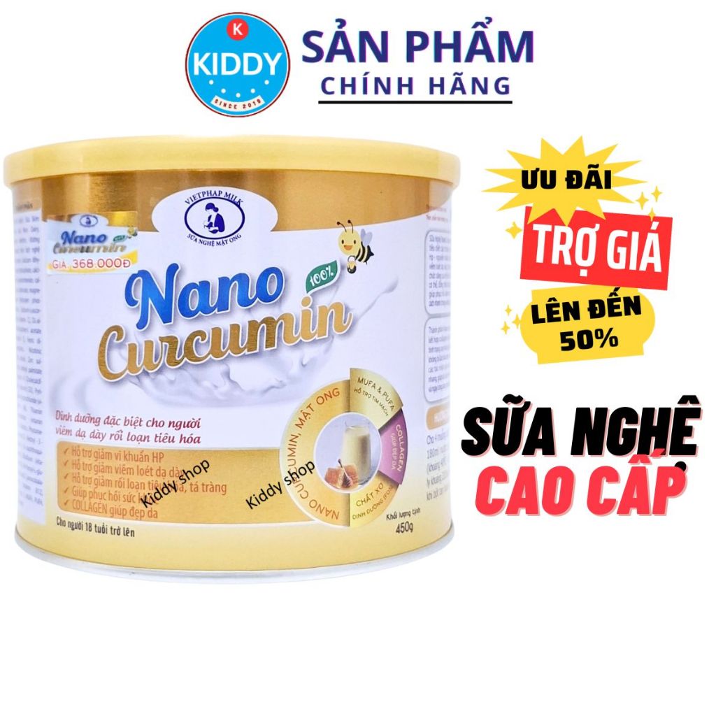 Nano Curcumin turmeric milk - relieves stomach and duodenal pain, HP bacteria, beautifies skin ...