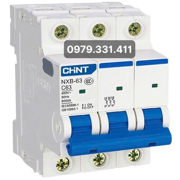 Aptomat 1P,2P,3P 220V CHINT 32A 40A 63A short-circuit overload protection GENUINE PRODUCTS ...