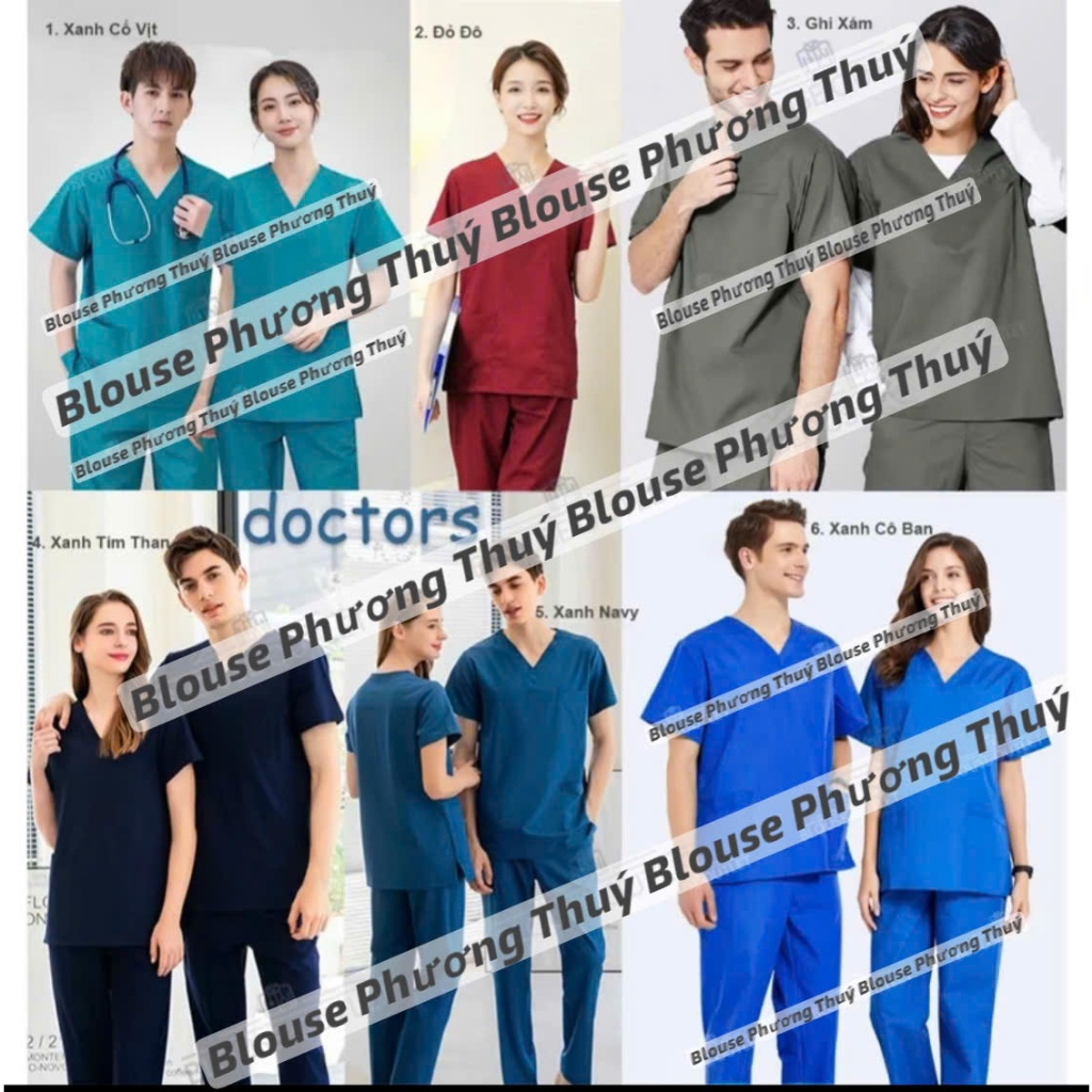 Heart Neck Doctor Scrubs Set - High Quality Cotton technician uniform ...