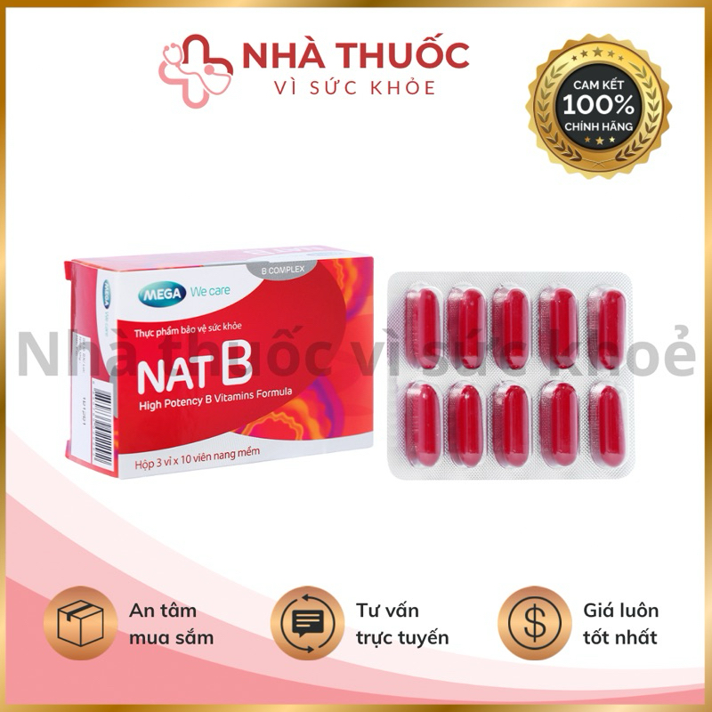 [Genuine] Nat B Pills (Box of 3 blisters x 10 pills) - Vitamin B ...