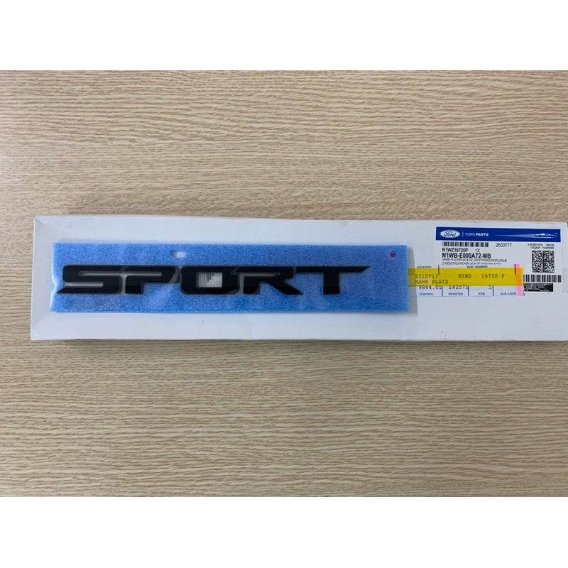 [ Genuine ] Sport lettering on the back of ford Ranger NextGen 2023 ...