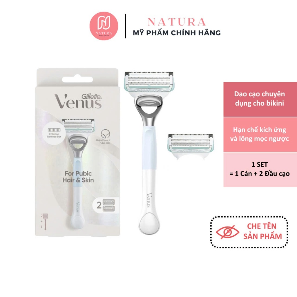 Gillette venus bikini razor for public hair & skin and premium refill ...