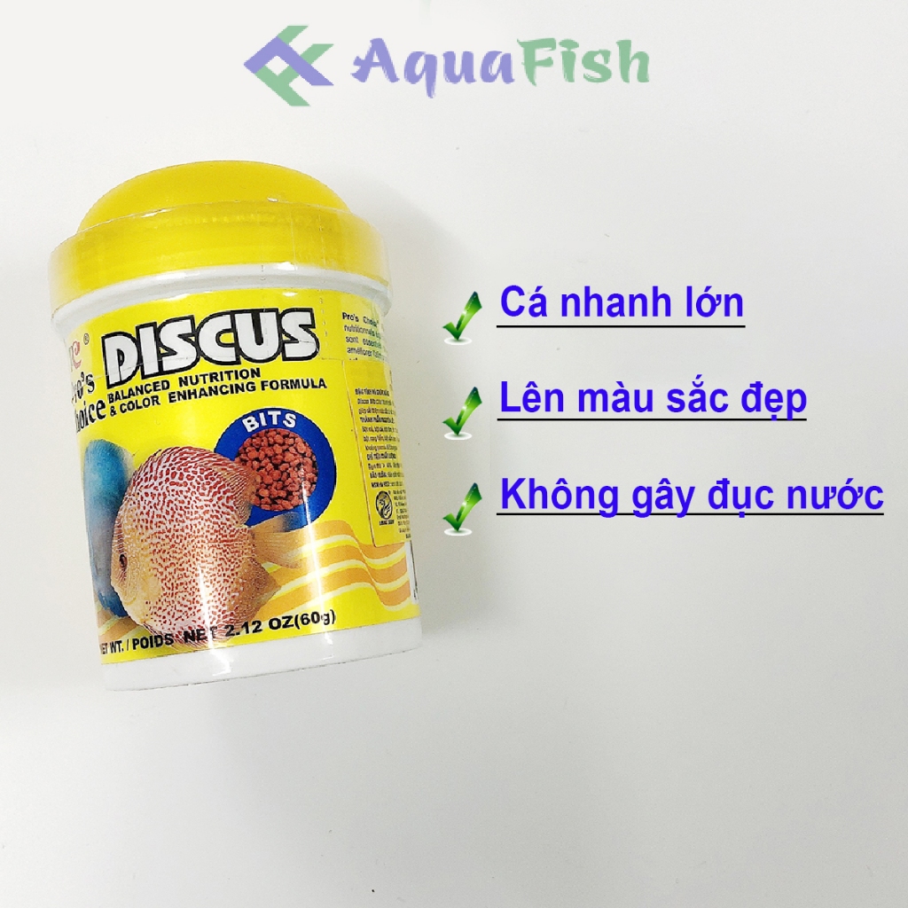 Pro's Choice Discus Food 60g Jar (Specialized food for Discus fish to ...