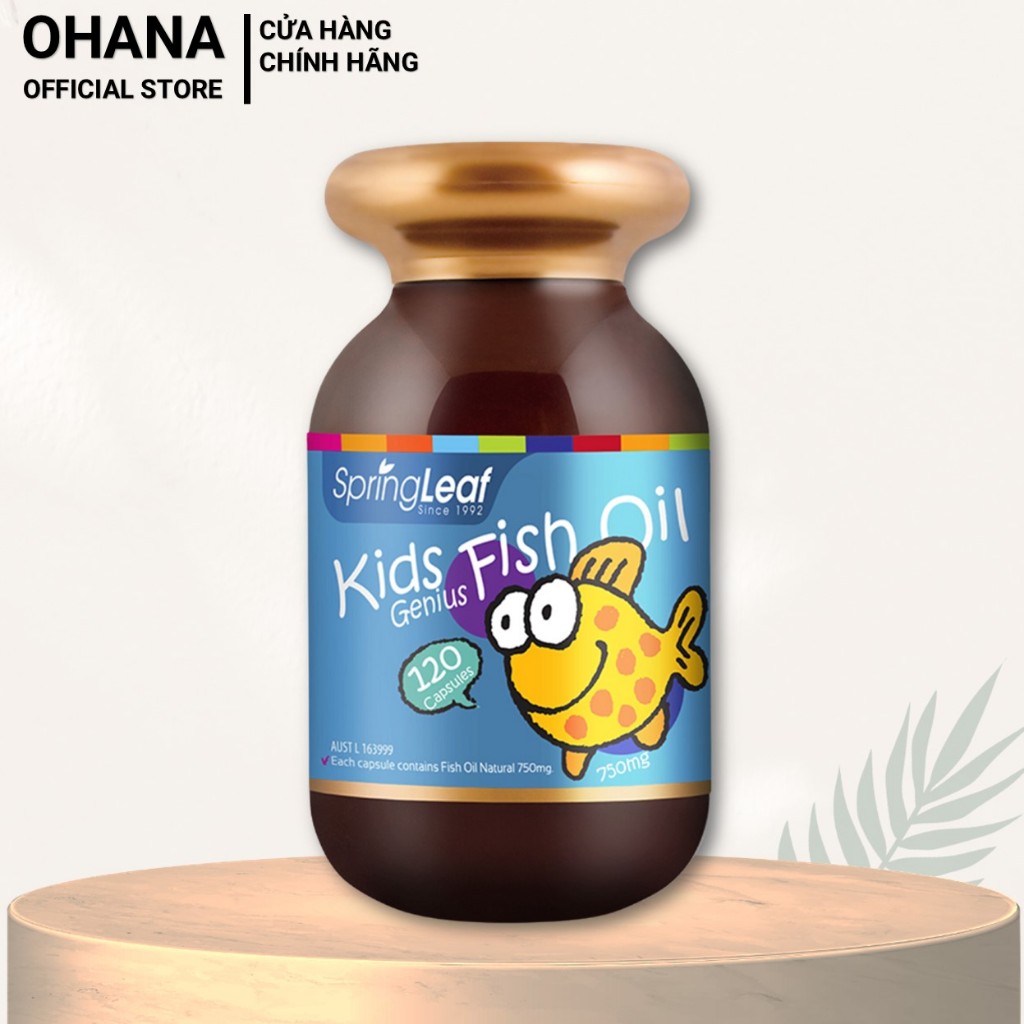 Springleaf Kids Genius Fish Oil Chewable Tablets for Children Supports ...