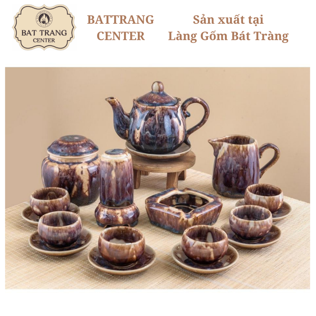 (SUPER HOT)Bat Trang Fire Tea Set - factory goods at original prices ...