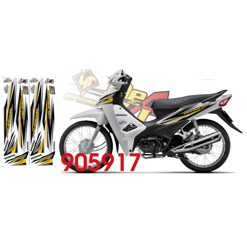 Wave Alpha 110cc Black Gold Removable Stamp Latest Model 2024 ...