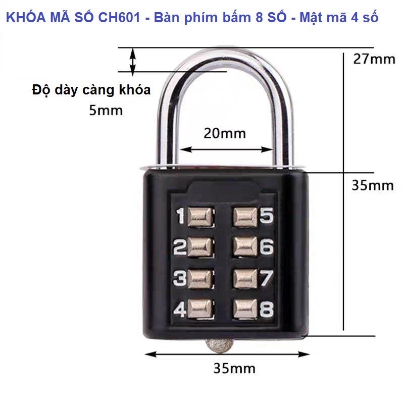 Mini Lock, Travel Suitcase Lock (8-digit type and 10-digit type ...