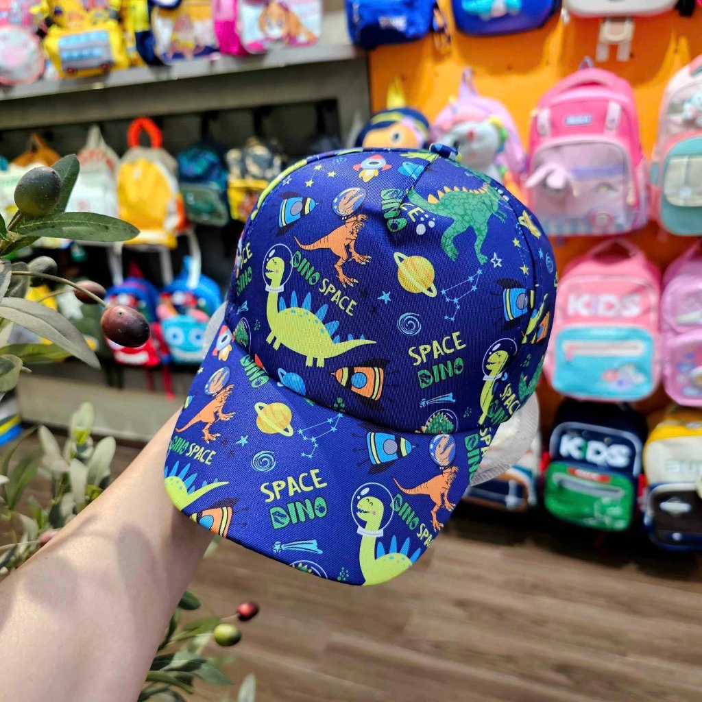 Rocket Space Dino Dinosaur Cap In Blue - Cute Caps For Children From 2 ...