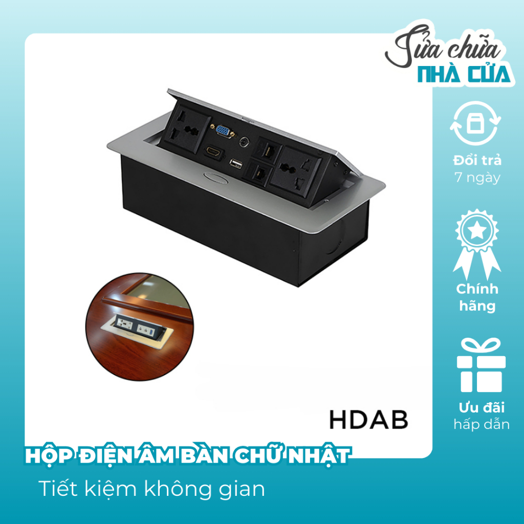 Rectangular Desk Electrical Box, Meeting Table Concealed Socket, Desk ...