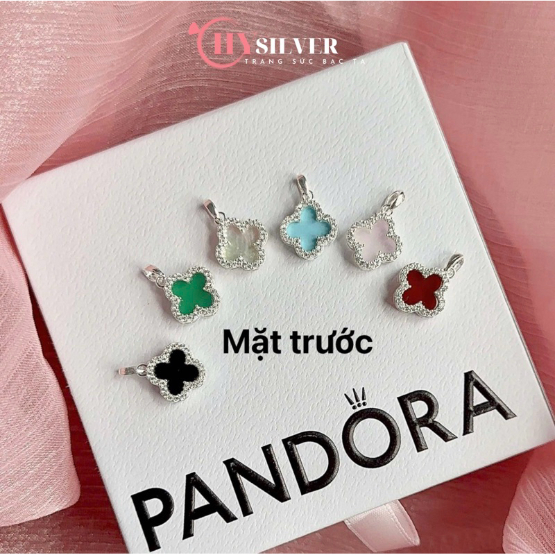Odd CHY SILVER four-leaf clover pendant in all colors that can be worn ...