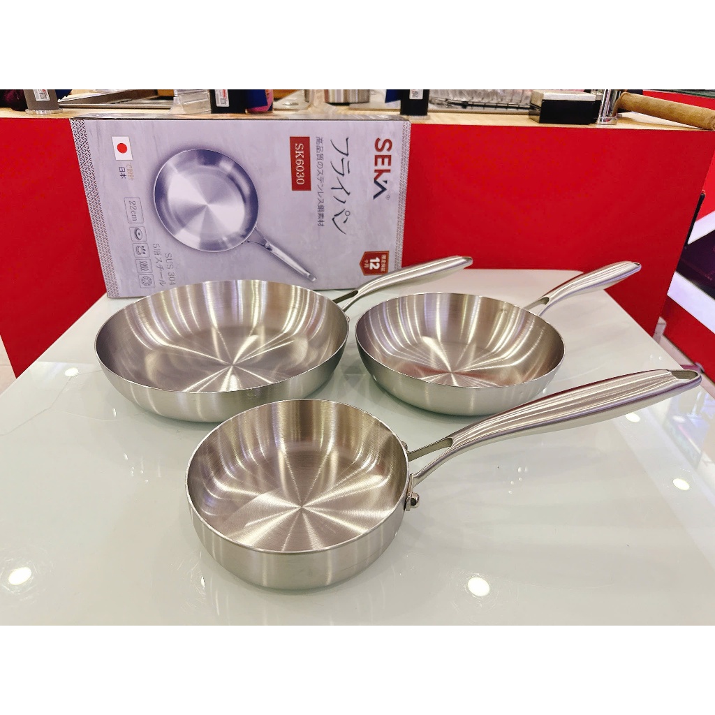 Seka SK6030 5-layer seamless bottom stainless steel pan, 304 stainless ...