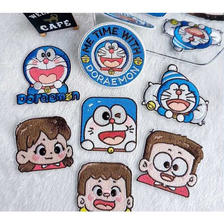 Heat Iron Patch Embroidered doraemon logo, nobita, shizuka N126 ...