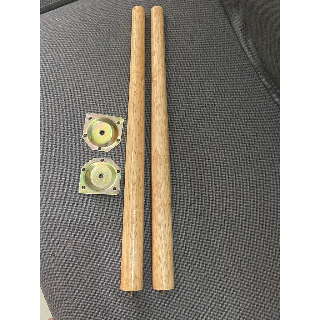 Wooden legs with threaded screws 72cm long, used as chair legs, tea ...