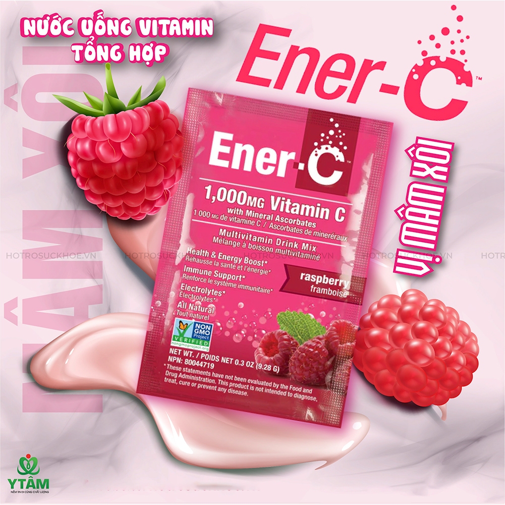 Ener-c Vitamin C effervescent powder 1000mg real berry juice powder ...