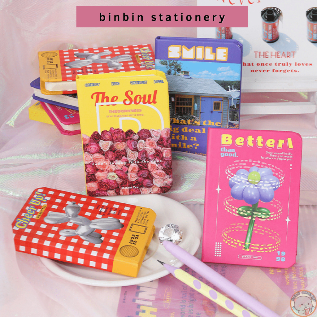 Y2k style mini notebook size A7 for learning vocabulary, taking notes ...