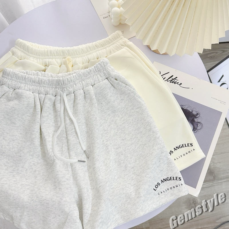 LOS ANGELES double-sided plain autumn-winter felt shorts under 60Kg ...