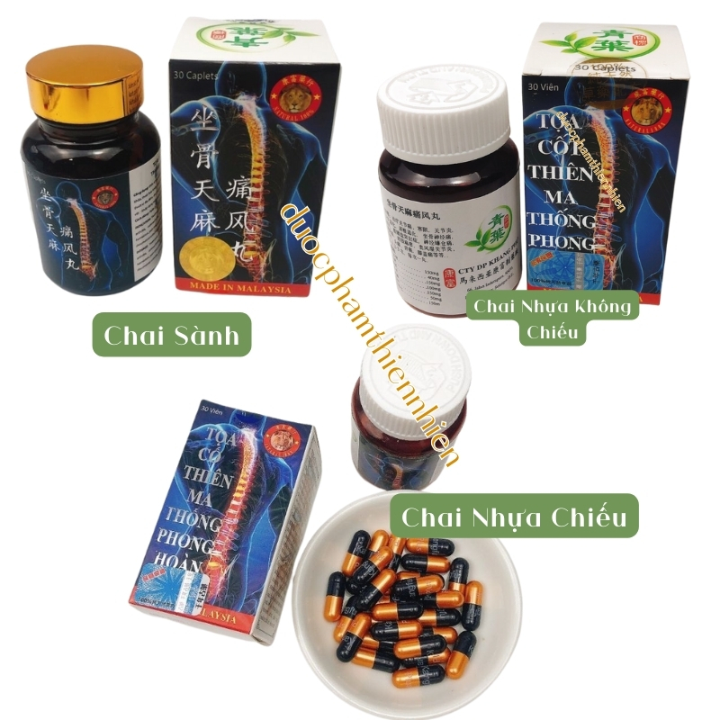 Cot Cot Cot Thien Ma Thong Phong Hoan Malaysia Box of 30 Tablets ...
