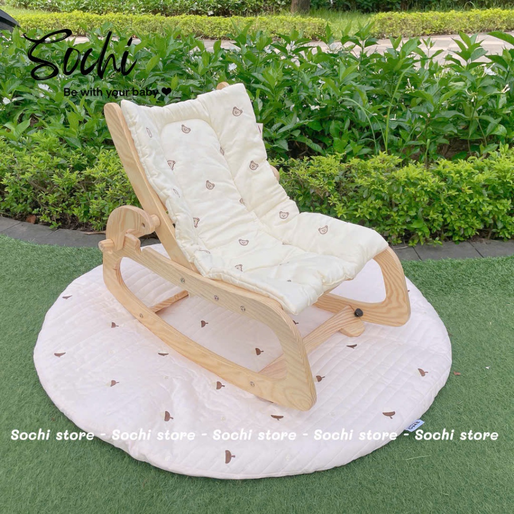 Ome multi-function rocking chair with wooden legs - rocking chair for ...