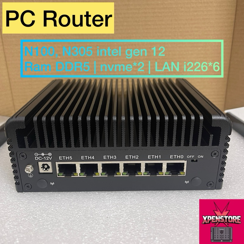 Router pfsense, mikrotik, openwrt, opnsense. Cpu N100, N305 Ram 8G ddr5 ...