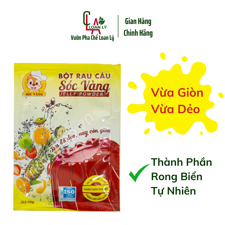 Yellow Squirrel Jelly Powder Pack 12g Jelly Powder Is Both Flexible And ...