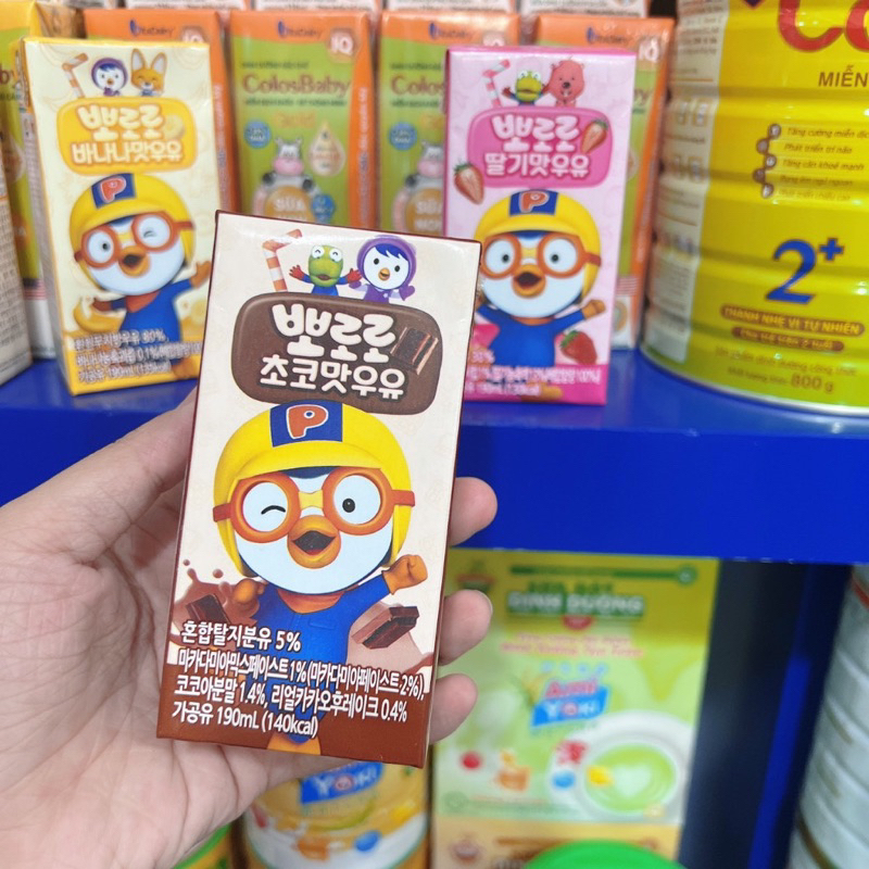 [New Date]korean Pororo nutritional milk banana/Strawberry/chocolate ...