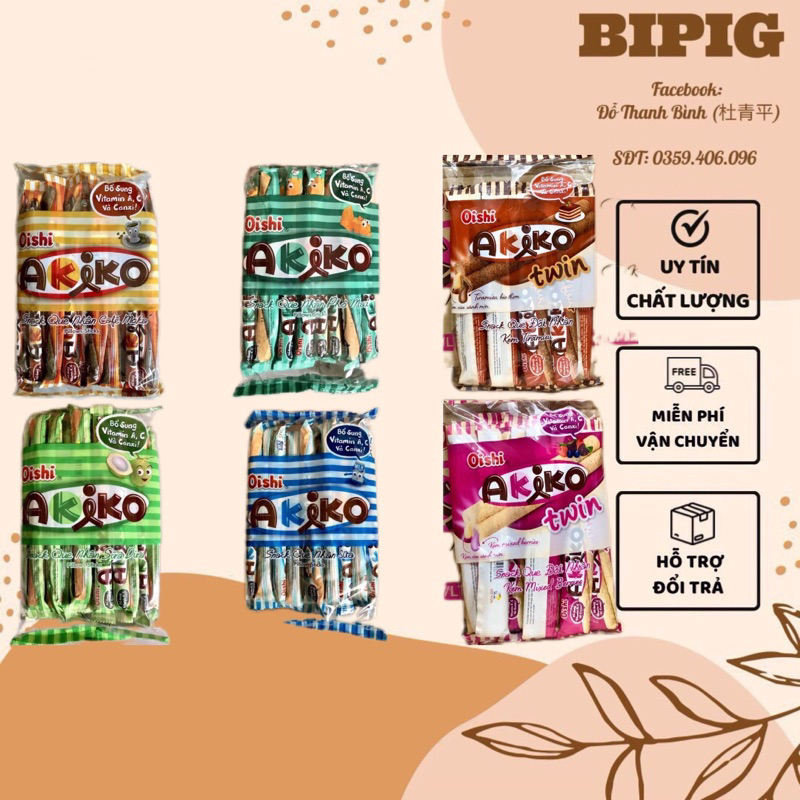 12,000 VND/1 Pack of Akiko Snack Sticks of all flavors 140g (from 3 ...
