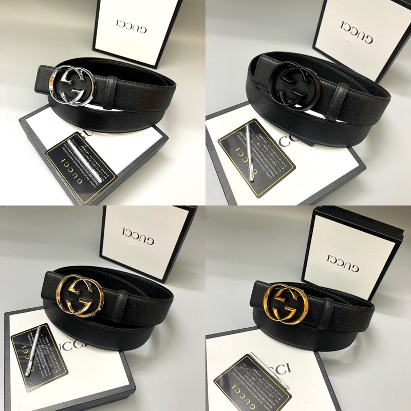 (Free Box) Genuine leather men's belt / g.c men's belt full boxx ...