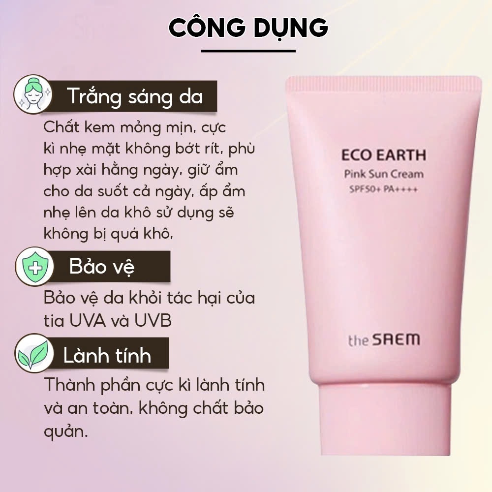 The Seam Eco Earth Power Korea sunscreen helps protect skin, brighten ...