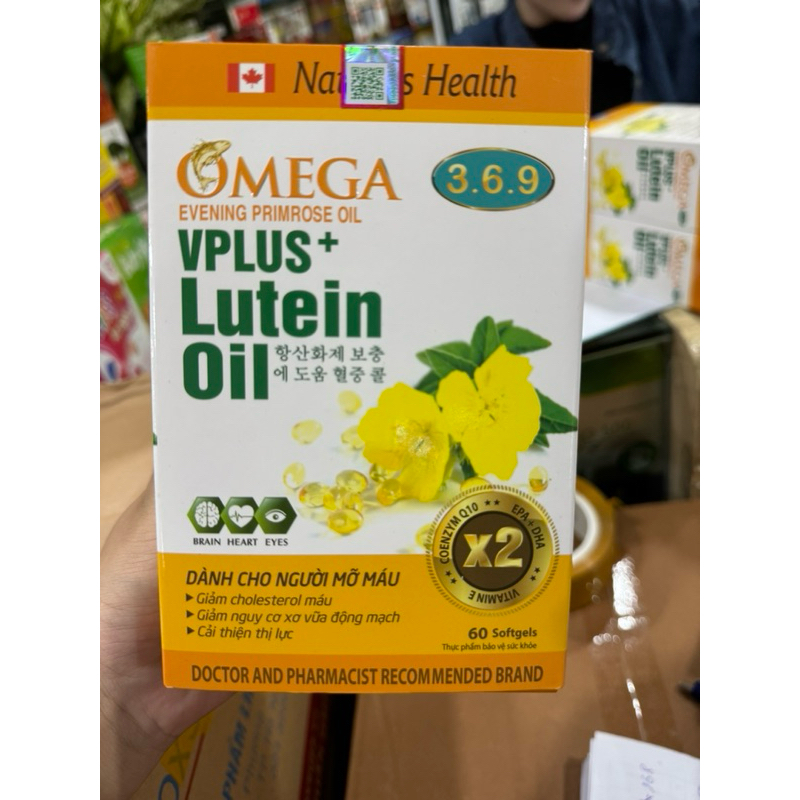 Omega 369 Vplus Lutein Oil Oral Tablets For People With Blood Fat ...