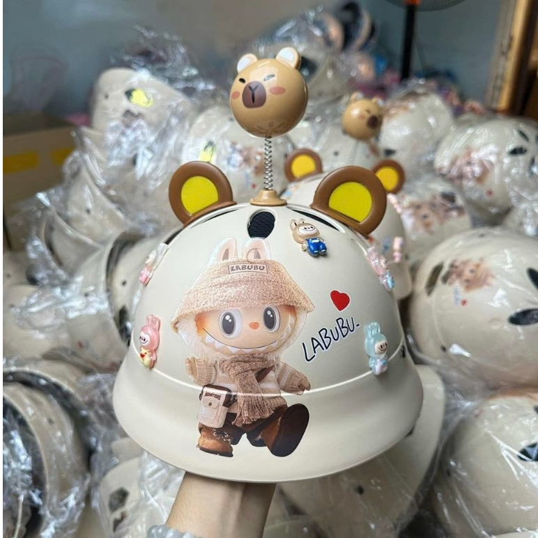 Labubu helmet, labubu helmet for children, class 1 | Shopee Malaysia