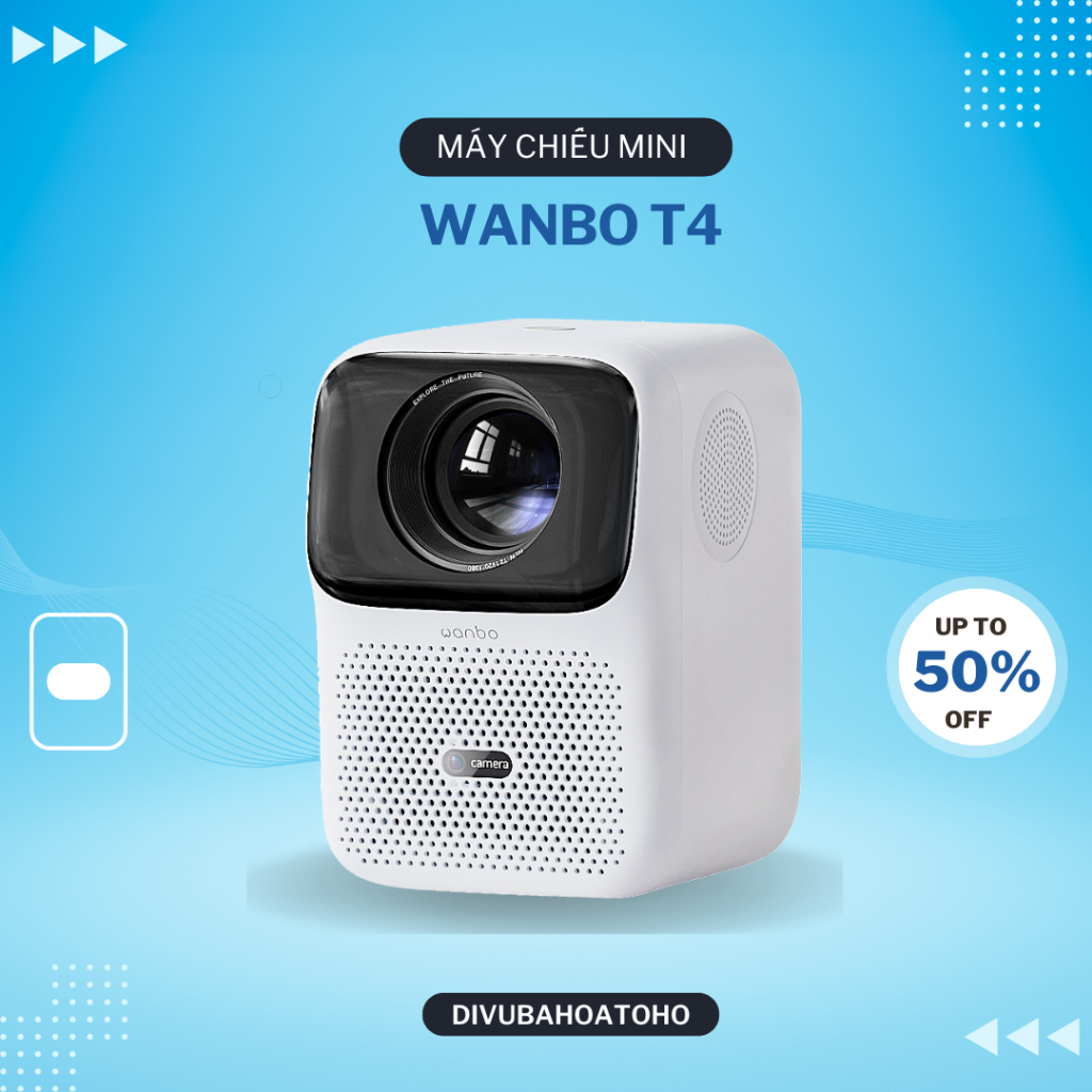 Tang MINH WANBO T4 MINI PROJECTION - AUTO FOCUS, SUPER HDR10+ SHARP REAL PICTURES | Shopee Malaysia