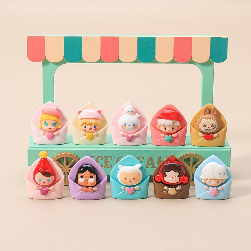Diy model / Random Charm with Dimoo Labubu Popmart envelope pattern ...