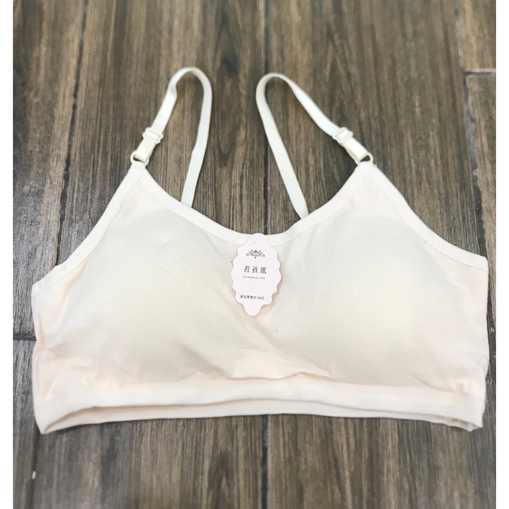 Bra for middle school and high school girls, airy cotton fabric, small ...