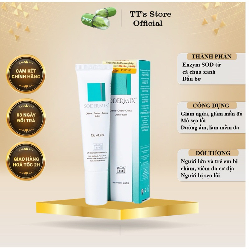 [GENUINE] Sodermix Cream 15g Used for keloid scars, hypertrophic scars ...