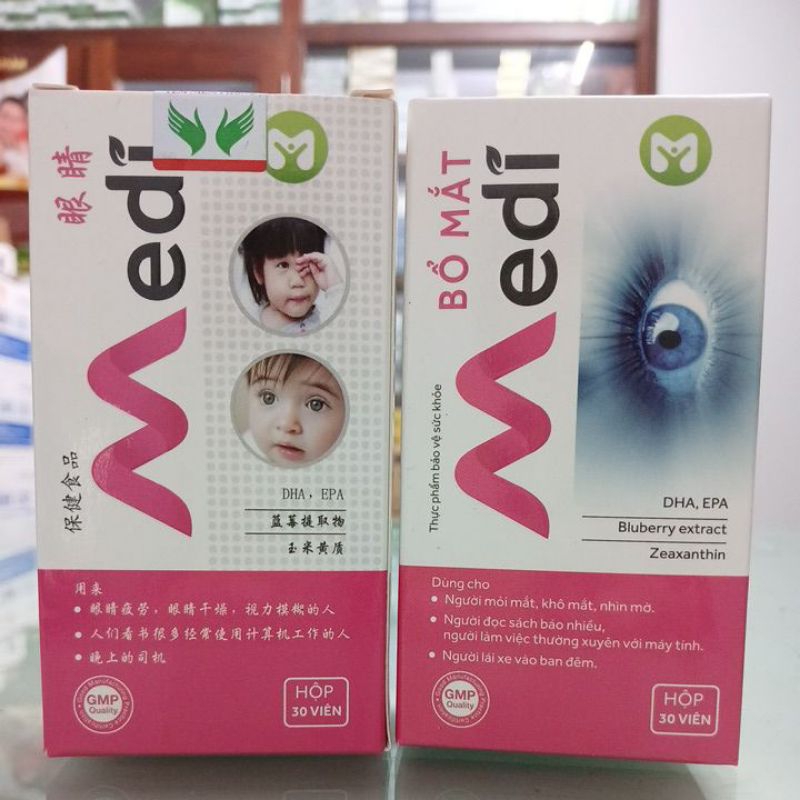 Medi Eye Supplement Supports Eye Protection, Healthy Bright Eyes Box Of ...