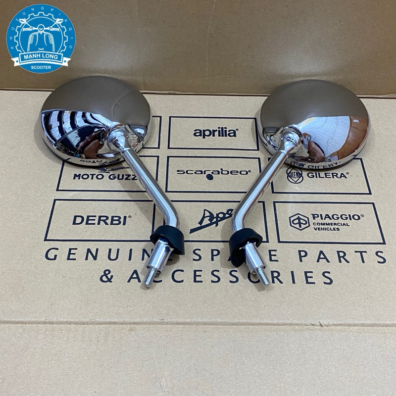 Pair of mirrors, Vespa Lx, LT rearview mirrorbag (genuine) | Shopee ...