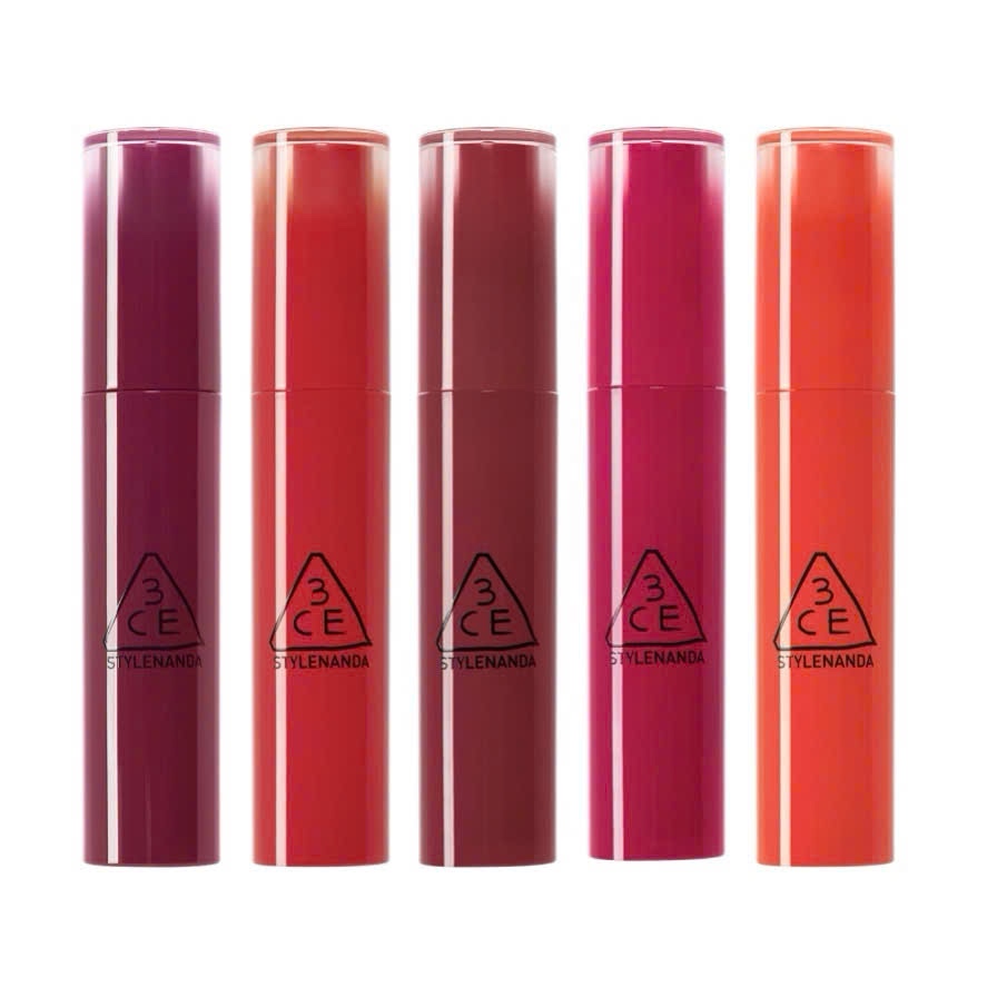 3ce Lazy Pop Lip Stain Tint 4.5g (Coolest - Tan - Spiced Up - Luztic ...