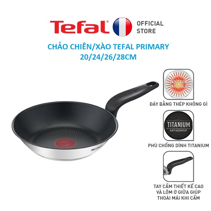 Tefal Primary Magnetic Bottom Stainless Steel Pan 20 24 26 28cm Genuine ...