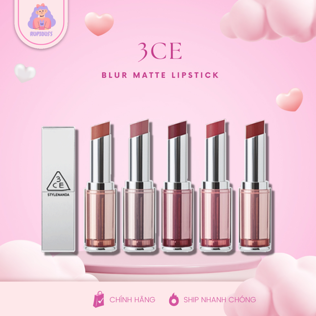 3ce Blur Matte Lipstick | Shopee Malaysia