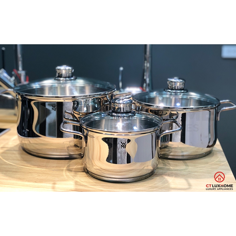 Wmf DIADEM PLUS 3 POT SET Piece COOKWARE SET HIGH QUALITY STAINLESS ...