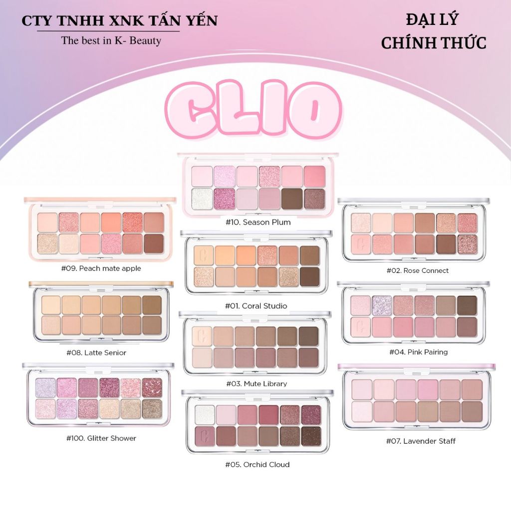 Clio Pro Eye Palette Air 12-pan Eyeshadow 7.2g | Shopee Malaysia