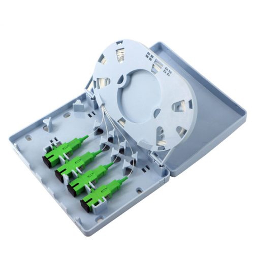 Indoor ODF 4Fo optical distribution box (4 fibers, 4 cores) | Shopee ...