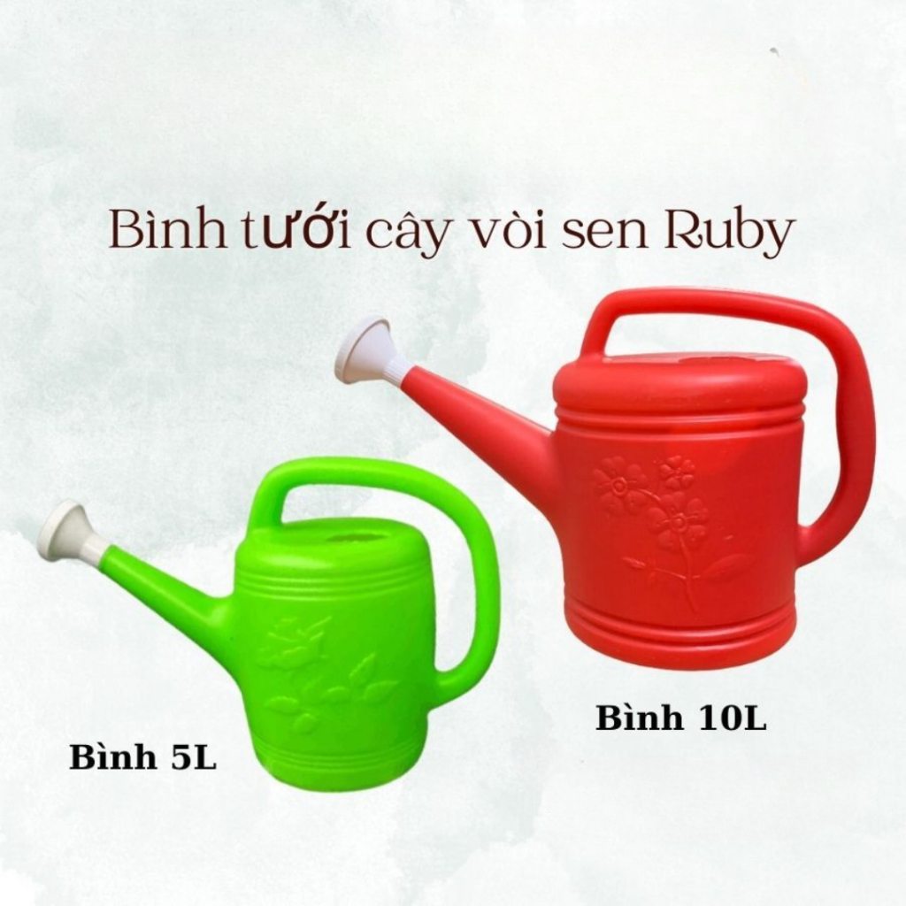 Ruby shower watering can (5 Liter) with smooth water jet, random color ...