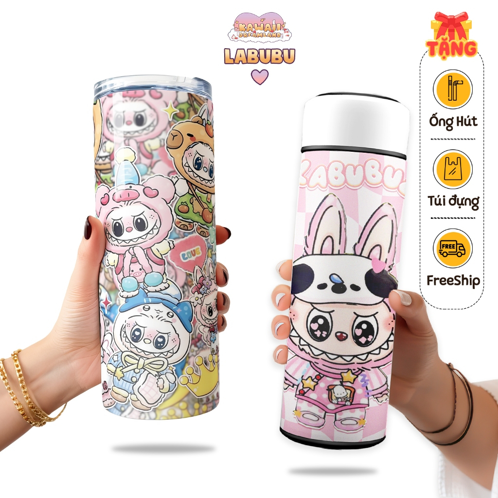 Cute thermos in Labubu shape - cute thermos cup shaped like Labubu ...