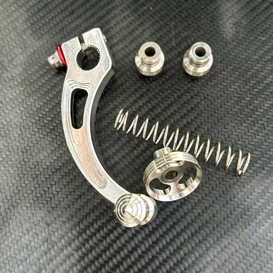 XO 304 stainless steel curved brake levers with springs to fit many car ...